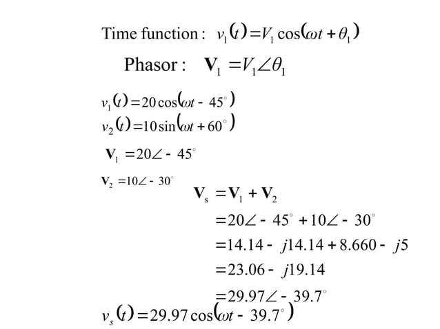 Ac circuit analysis on electrical circuits | PPT