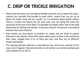PRINCIPLES OF CROP PRODUCTION, IRRIGATION REQUIREMENT | PPT