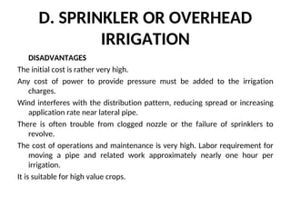 PRINCIPLES OF CROP PRODUCTION, IRRIGATION REQUIREMENT | PPT