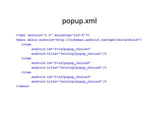 Lecture-10-Menus.pdf of Mobile Application Development | PPT