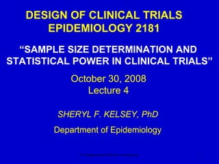 Lecture 10 Sample Size | PPT