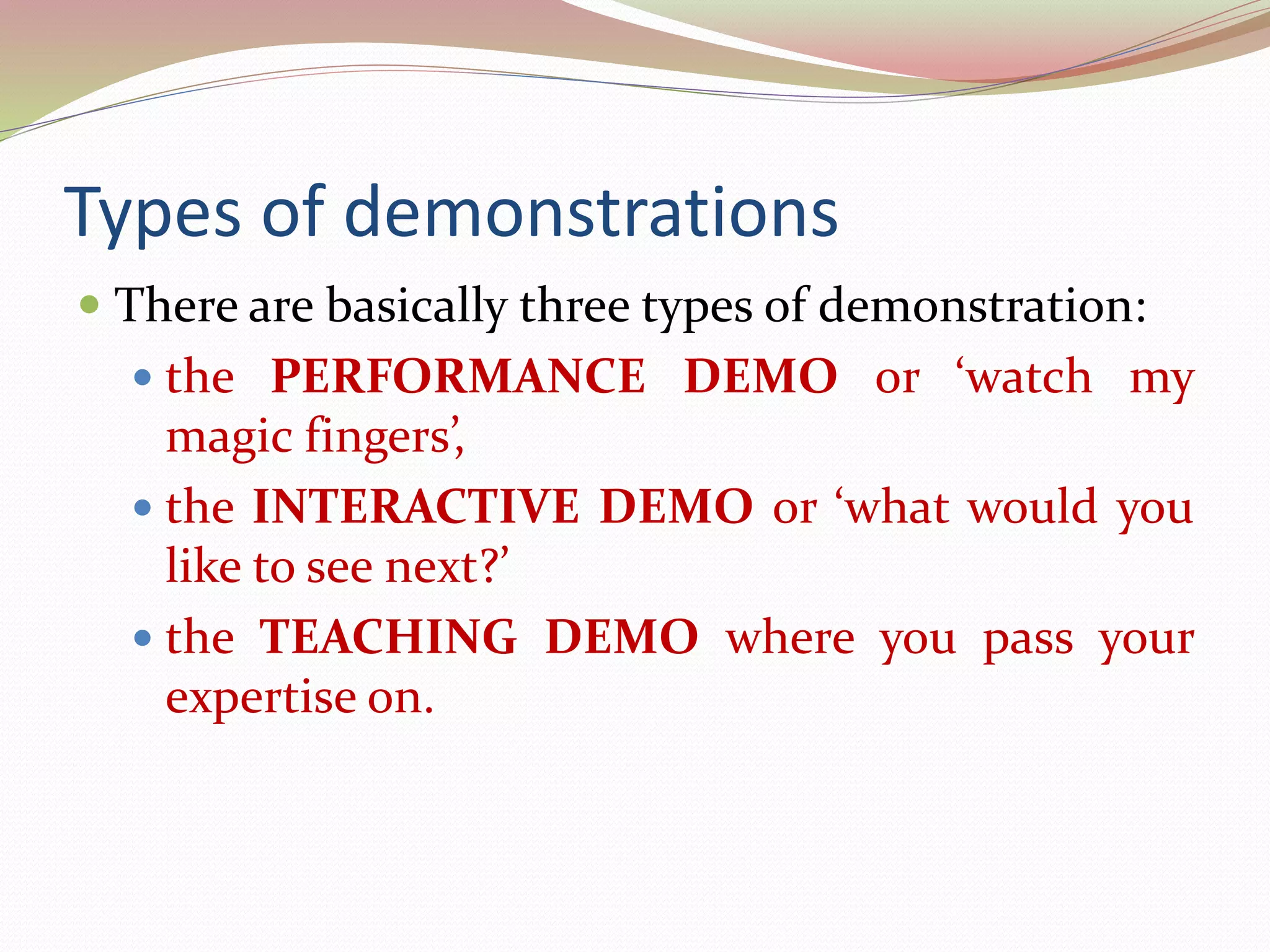 Technical-presentations and demonstrations | PPTX