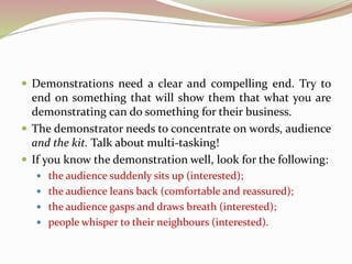 Technical-presentations and demonstrations | PPT