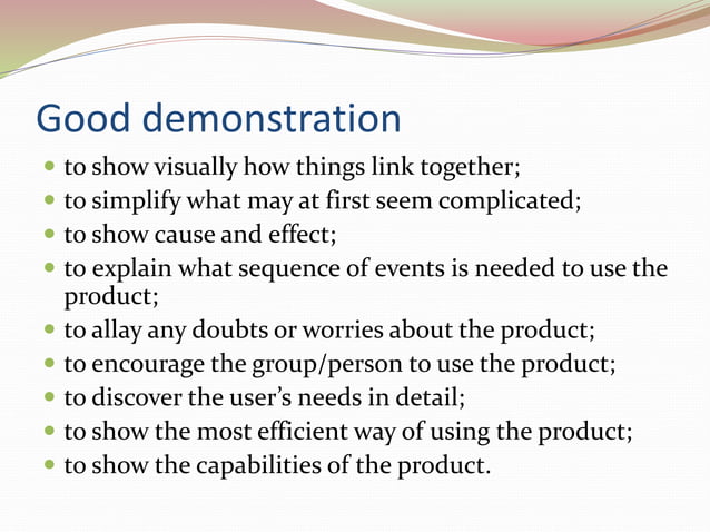 Technical-presentations and demonstrations | PPT