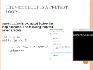 Control-structure - while loop and do-while loop.pptx | Programming Languages | Computing