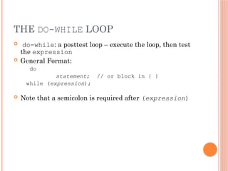 Control-structure - while loop and do-while loop.pptx