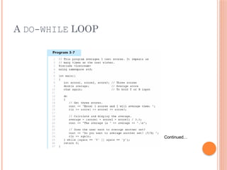 Control-structure - while loop and do-while loop.pptx