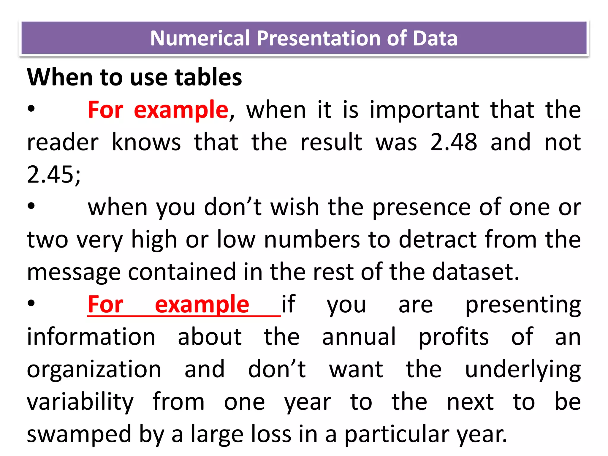 Numerical & graphical presentation of data | PPTX