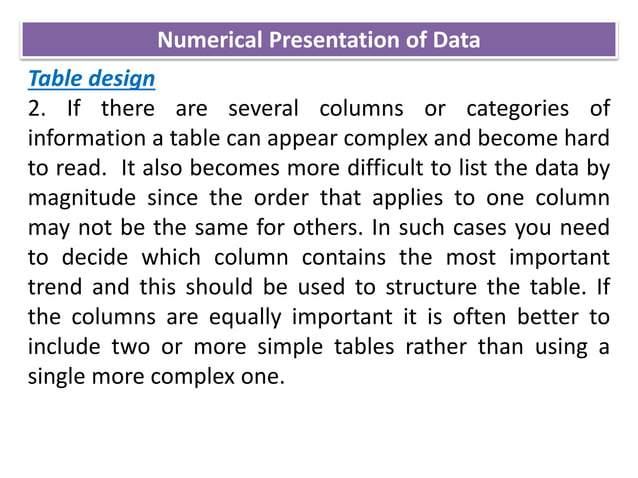 Numerical & graphical presentation of data | PPTX