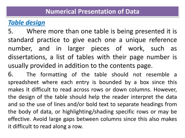 Numerical & graphical presentation of data | PPTX
