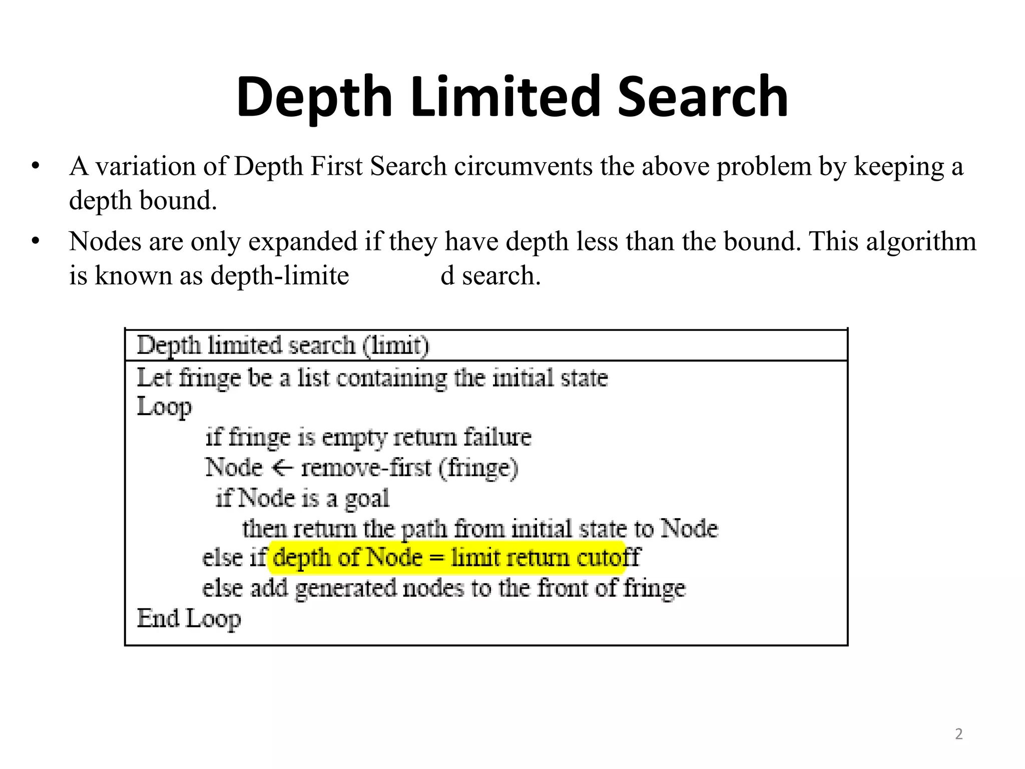 Lecture 10 Uninformed Search Techniques conti.. | PPTX
