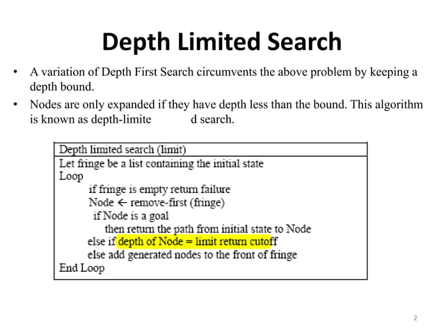 Lecture 10 Uninformed Search Techniques conti.. | PPTX