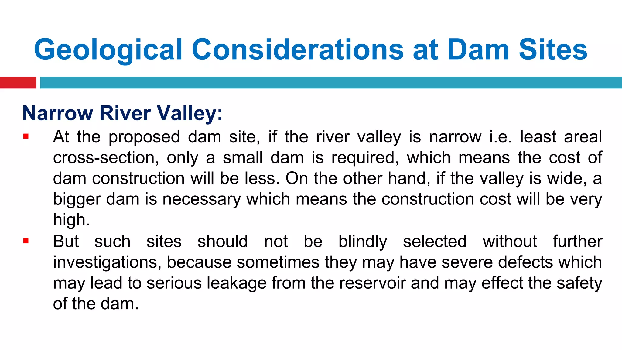 Geology of Dams | PPTX