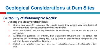 Geology of Dams | PPTX