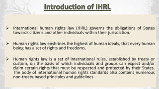 Lecture--11--IHRL-10062024-102010am.pptx | Political Issues & policy ...