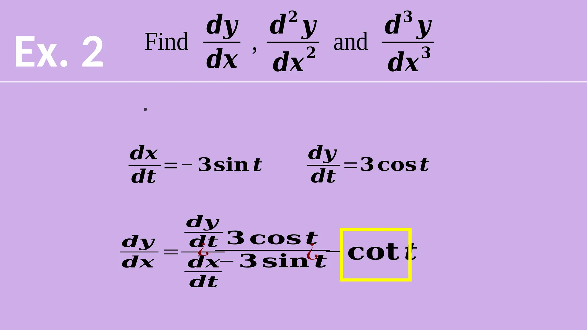 Lecture 11 Derivatives Of Parametric Functions Pptx