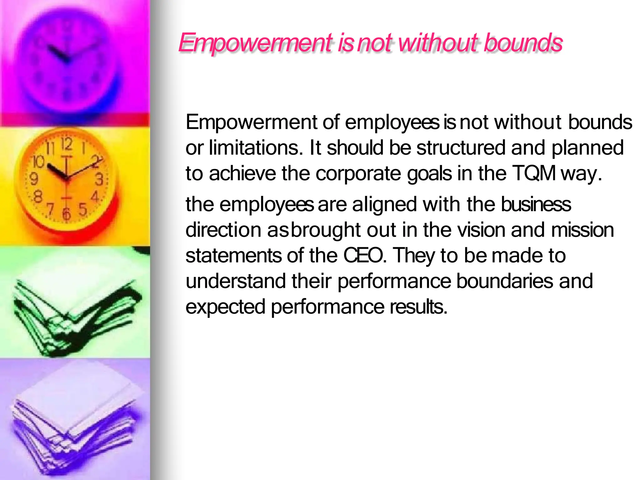 Employee Empowerment in Total Quality Management | PDF