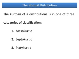 The Normal distribution | PPTX