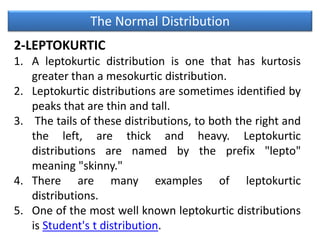 The Normal distribution | PPTX