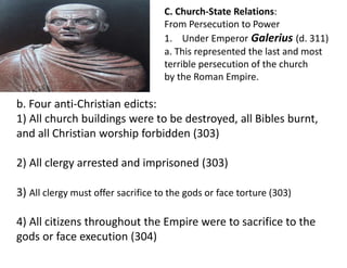 Lecture 12: History of Christianity-1 | PPTX