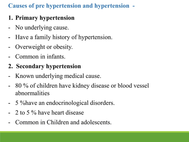 Lecture-12. Prehypertension and hypertension in children | PPT