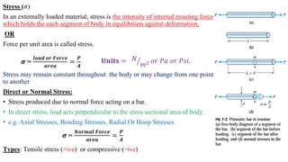 Mechanic of materials 1 lecture 1 | PDF