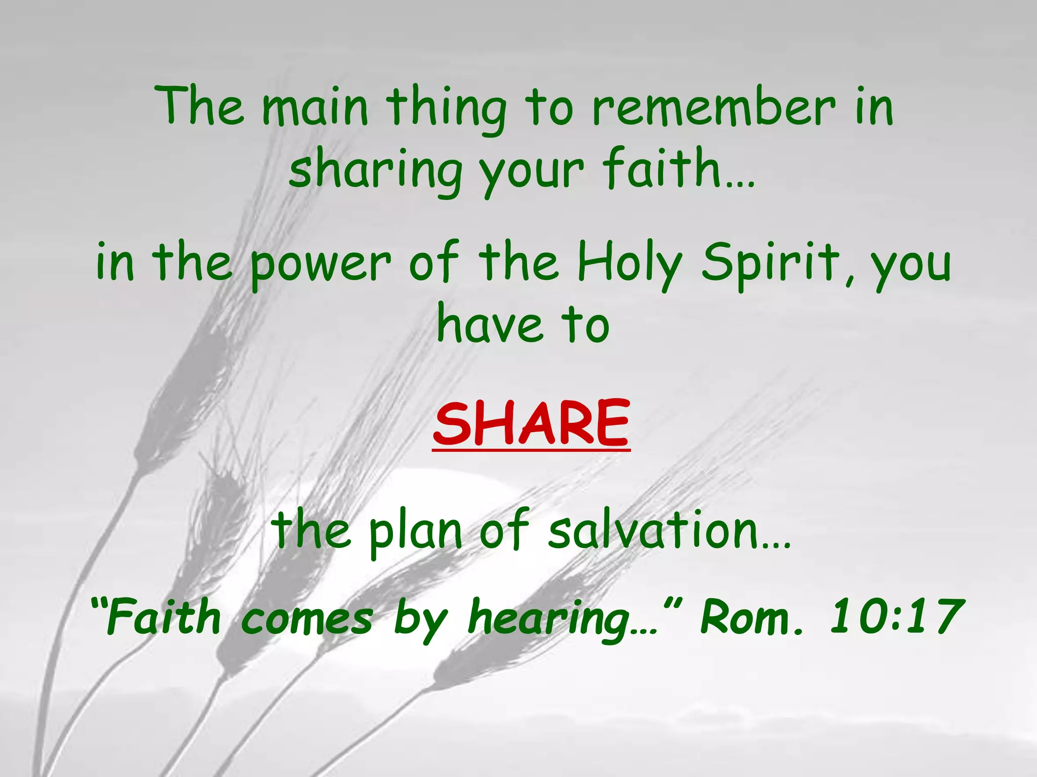 Lecture 12- sharing our faith with others.. | PPSX