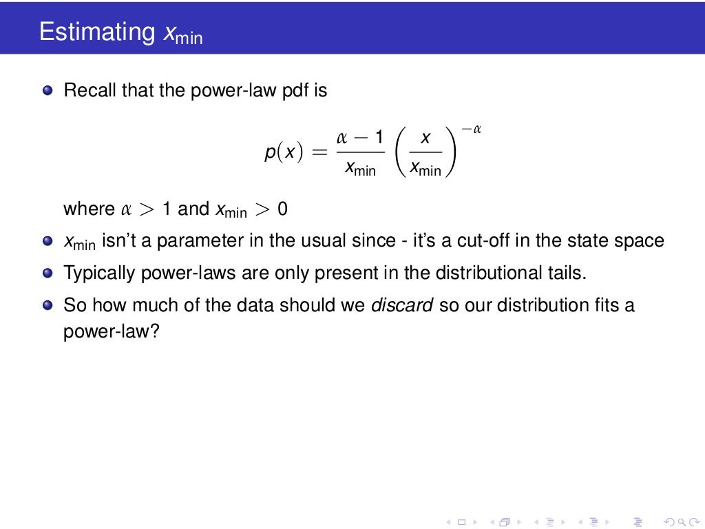 Introduction To Power Laws Introduction To Power Laws