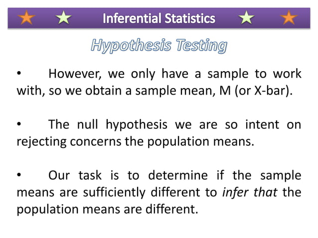 Concept of Inferential statistics | PPTX