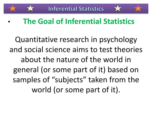 Concept of Inferential statistics | PPTX