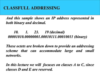 LECTURE-12 (ICLASSFULL ADDRESSING) ppt | PPT