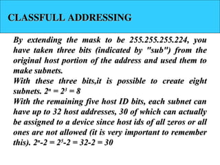 LECTURE-12 (ICLASSFULL ADDRESSING) ppt | PPT