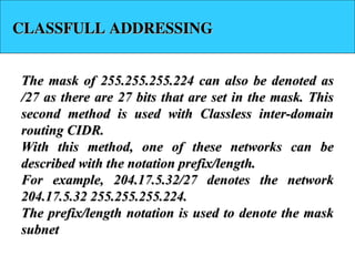 LECTURE-12 (ICLASSFULL ADDRESSING) ppt | PPT