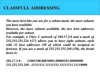 LECTURE-12 (ICLASSFULL ADDRESSING) ppt | PPT