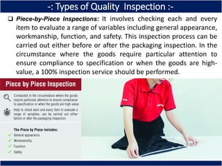 inspection and testing of quality in TQM | PDF
