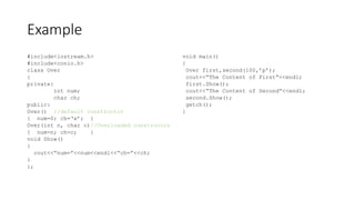 [OOP - Lec 13,14,15] Constructors / Destructor and its Types | PPTX