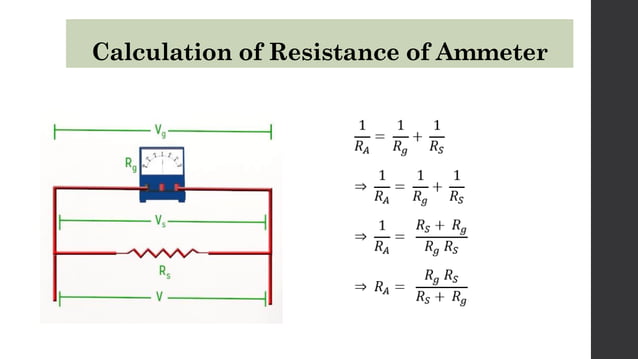 Ammeter Presentation. Current Measurement Device | PDF