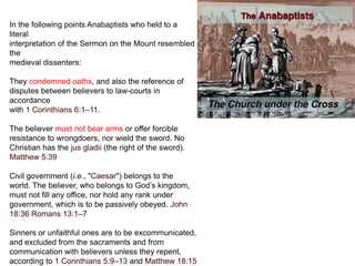 Lecture 13; anabaptists | PPT