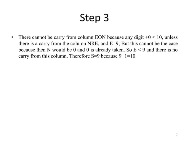 Lecture 13 Criptarithmetic Problem Ppt 8571