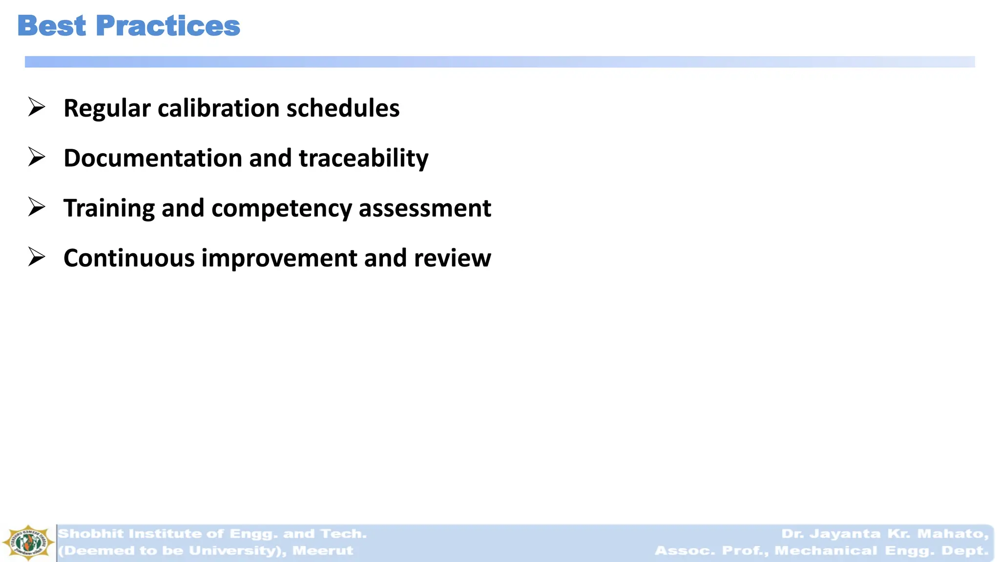 Importance of calibration and assurance in quality control | PDF