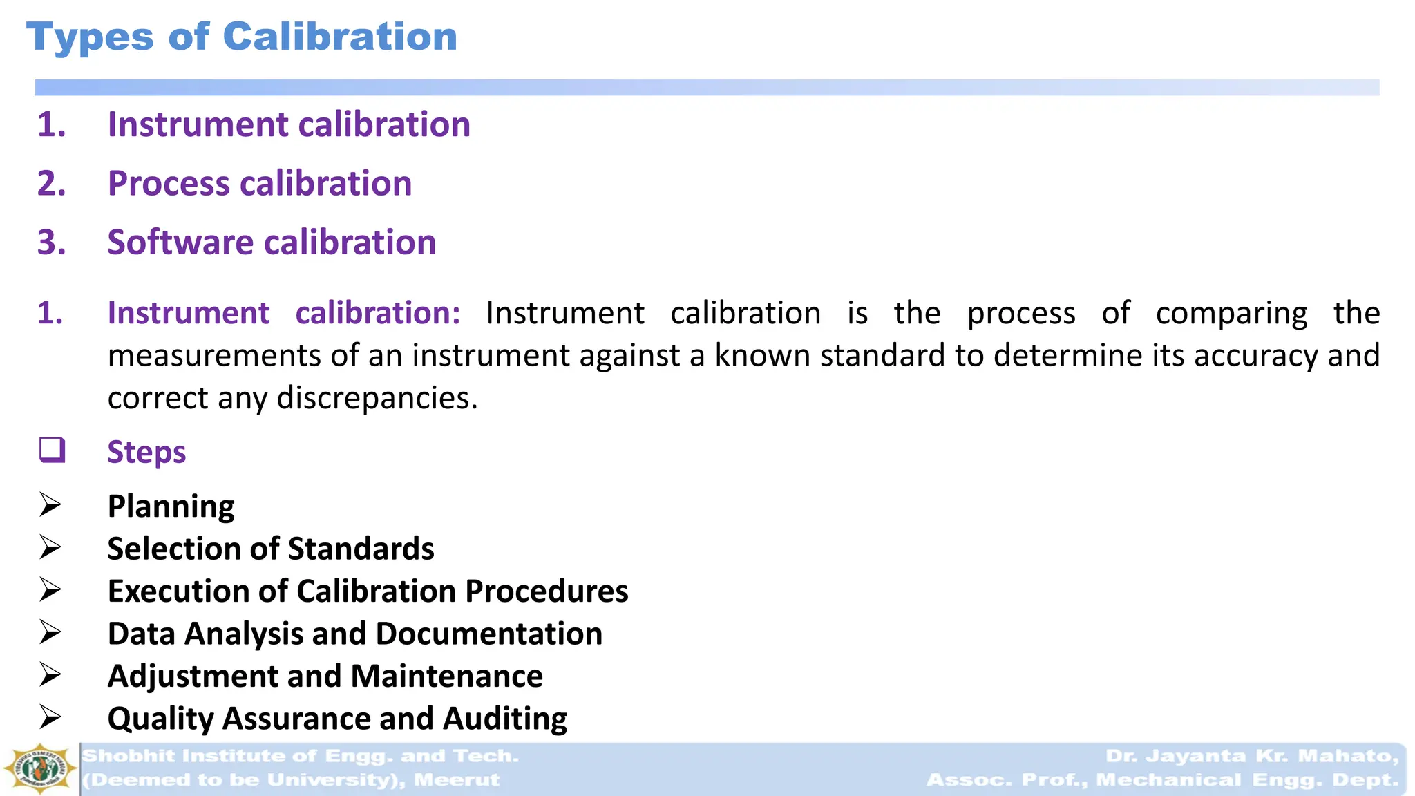 Importance of calibration and assurance in quality control | PDF