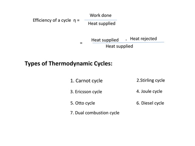 Thermodynamic cycles | PPTX