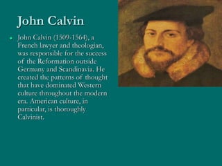 Lecture 14; John Calvin | PPT