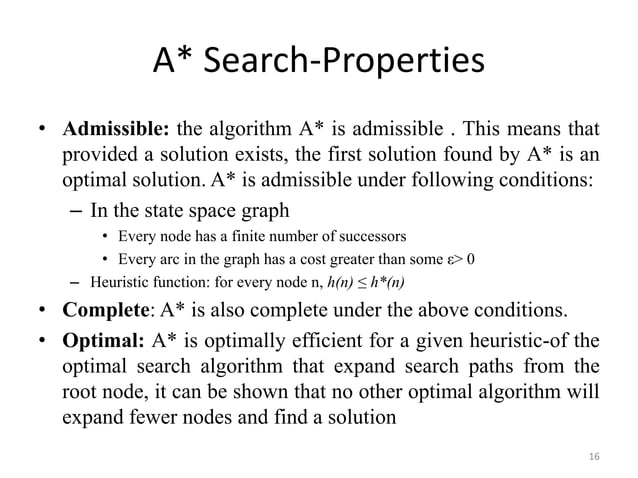 Lecture 14 Heuristic Search-A star algorithm | PPTX