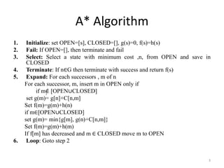 Lecture 14 Heuristic Search-A star algorithm | PPTX