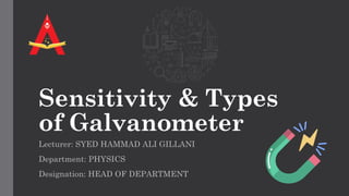 Sensitivity and Types of Galvanometer Presentation.pdf
