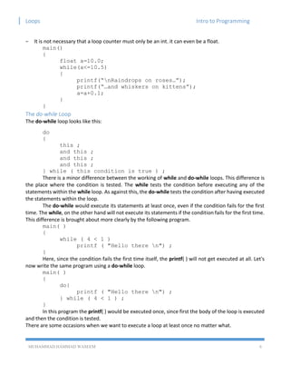 [ITP - Lecture 11] Loops in C/C++ | PDF | Programming Languages | Computing