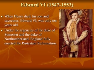 Lecture-15; The Reformation in England | PPT