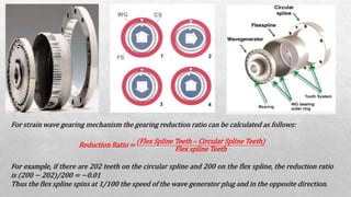 Harmonic Drive Gear and Wrist end mechanism in industrial robots | PPTX