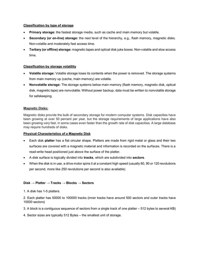 Storage and File Structure in DBMS | PDF | Data Storage and Warehousing ...